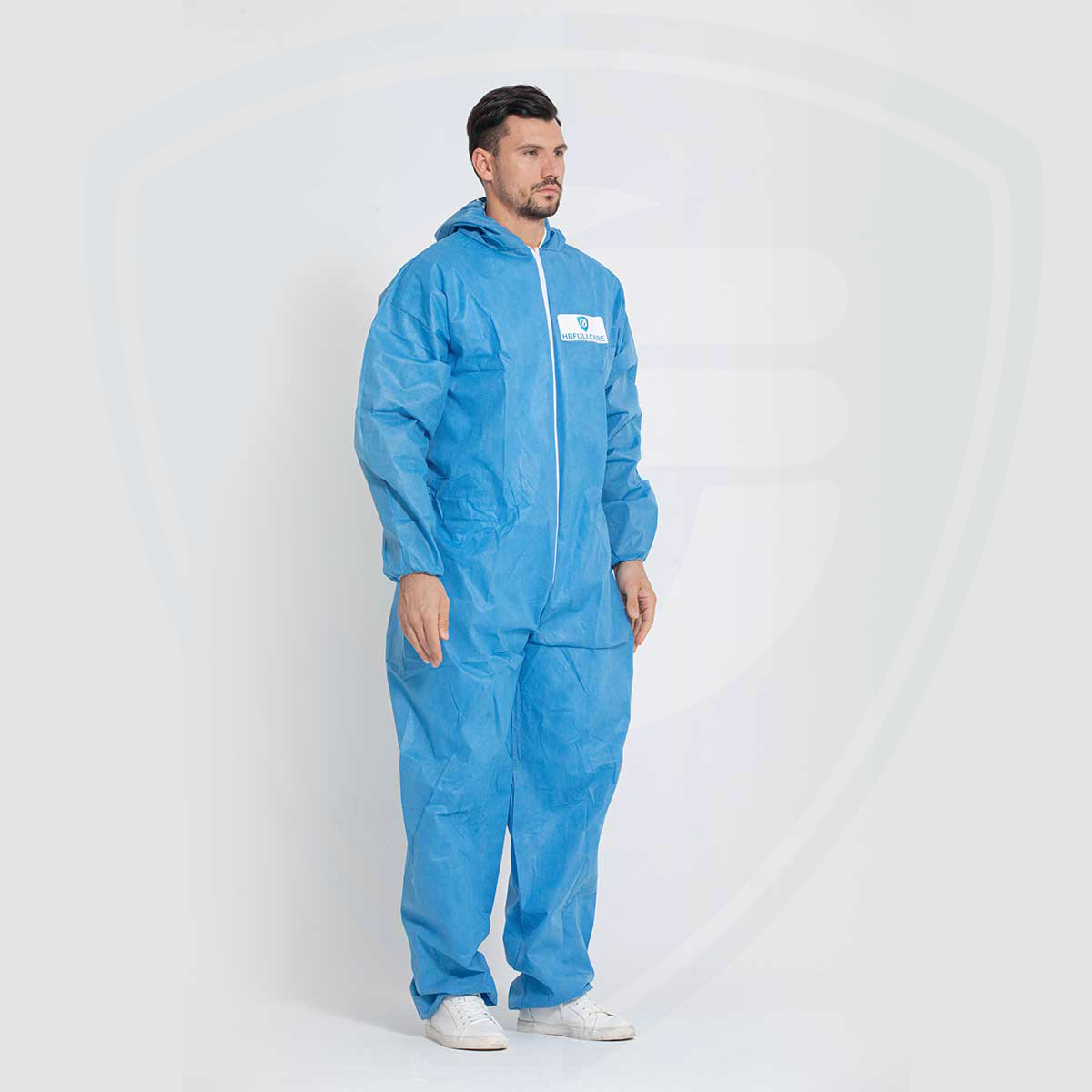 Blue SMS Industrial Unisex Disposable Coverall for Cleaning Lightweight ...